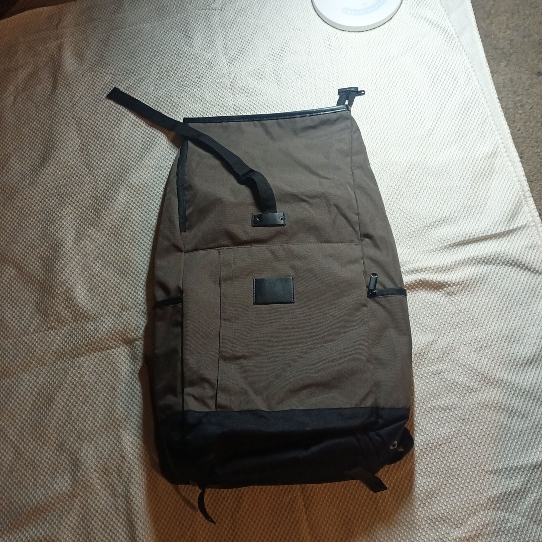 ORIGAUDIO EL DORADO Green/black Backpack With Roll Top - New Without ...