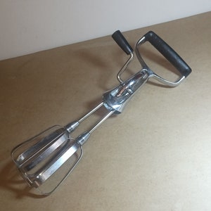 Vintage Ecko Manual Hand Mixer/egg Beater Heavy Duty Stainless Steel ...