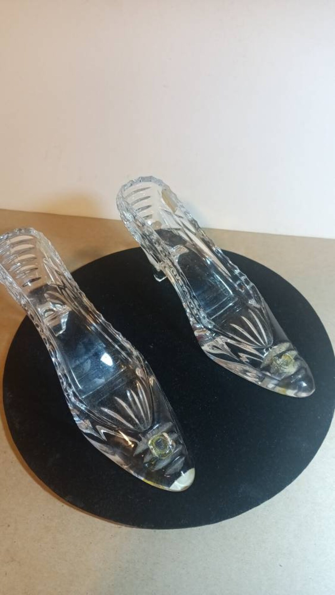 Cinderella Solid Glass Clear Slipper BLEIKRISTALL Lead Crystal germany ...