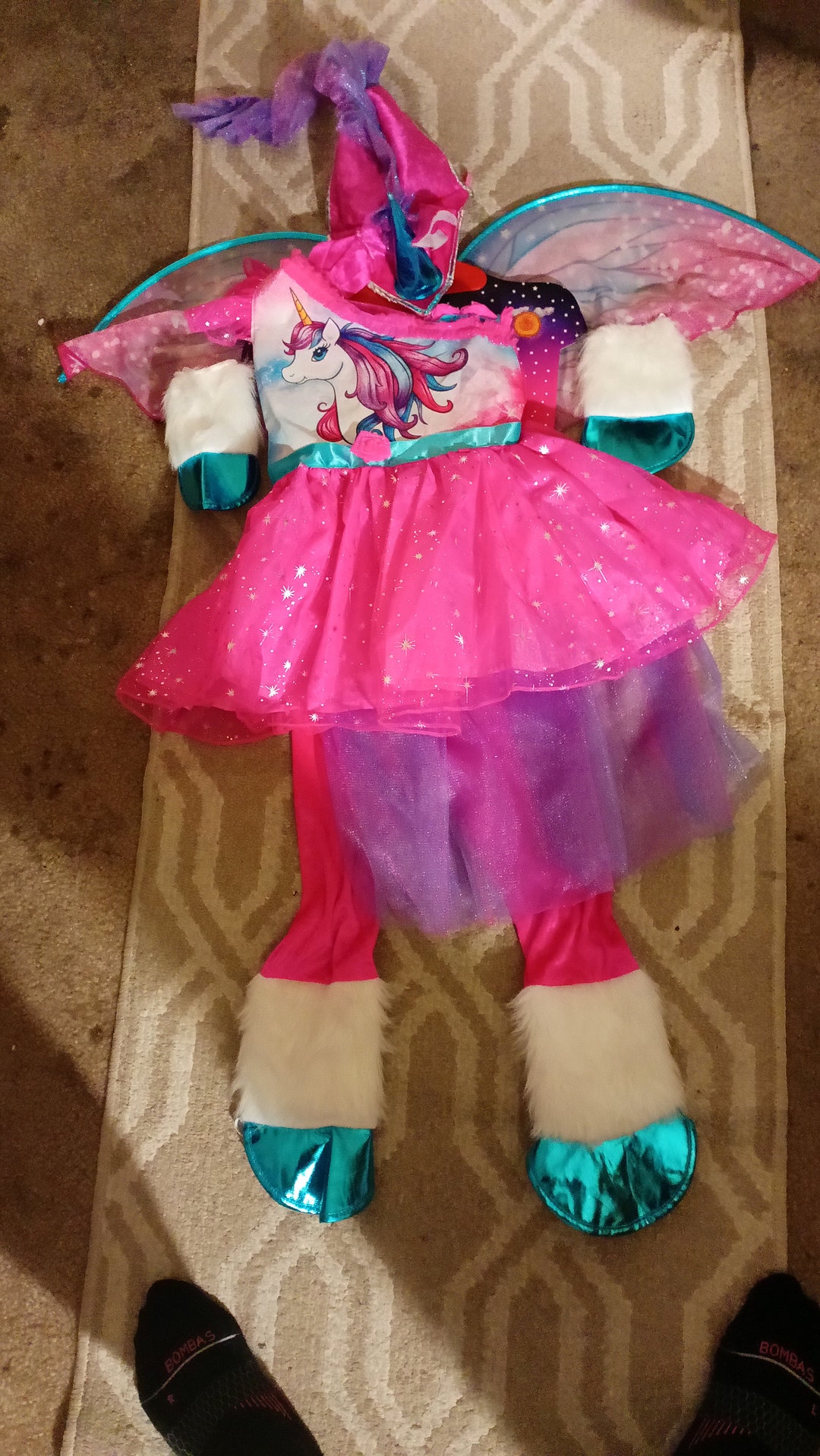 Princess Factory Purple Winged Unicorn Child Costume 3-4 - 6 Piece Set ...