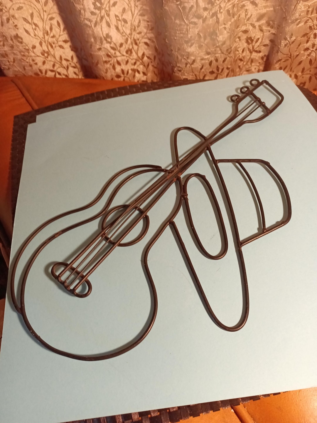 Metal Wire Guitar/sombrero Shape Wall Hanging ART - Etsy