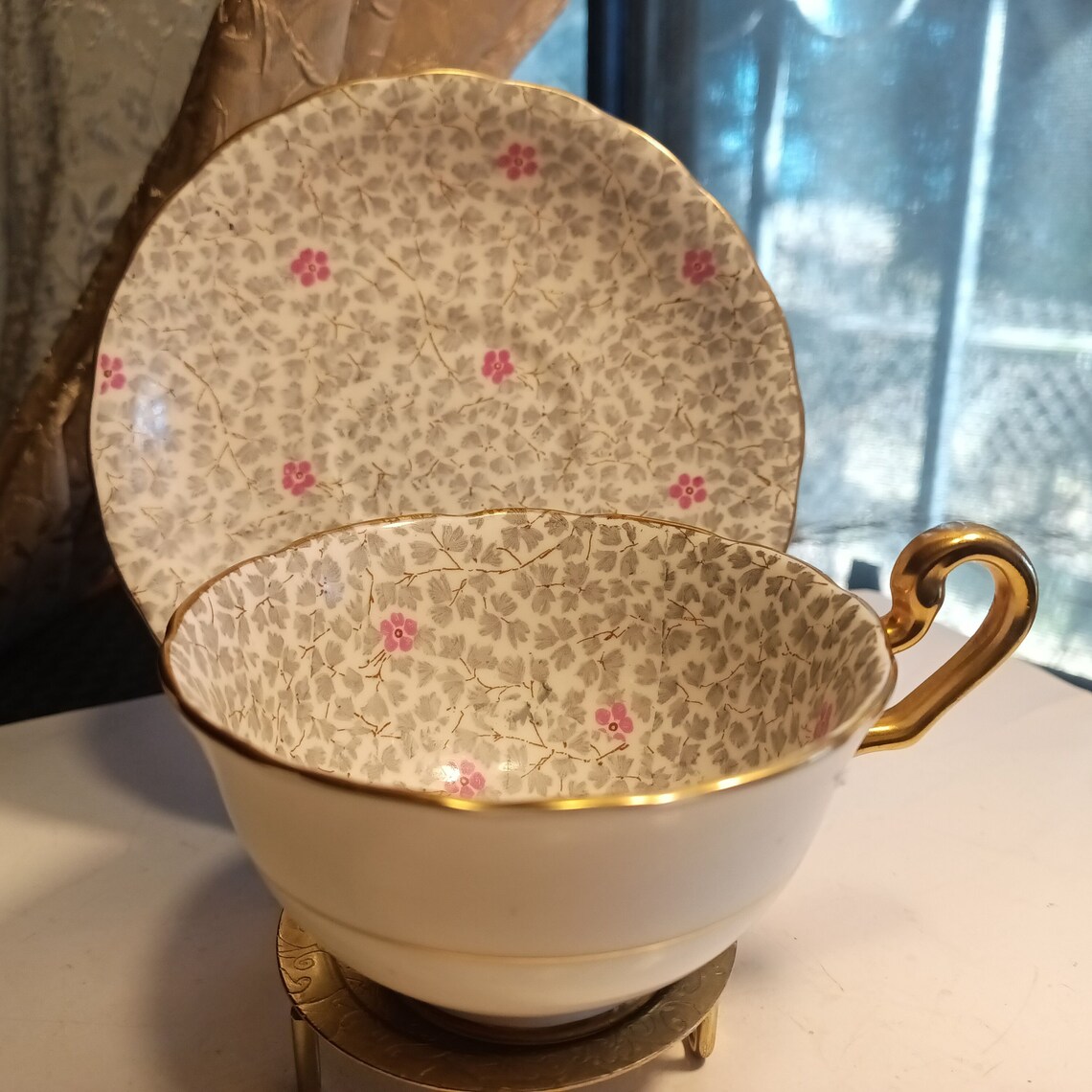 VICTORIA Bone China C U E - Made in ENGLAND #6118 - Cup/saucer - Etsy