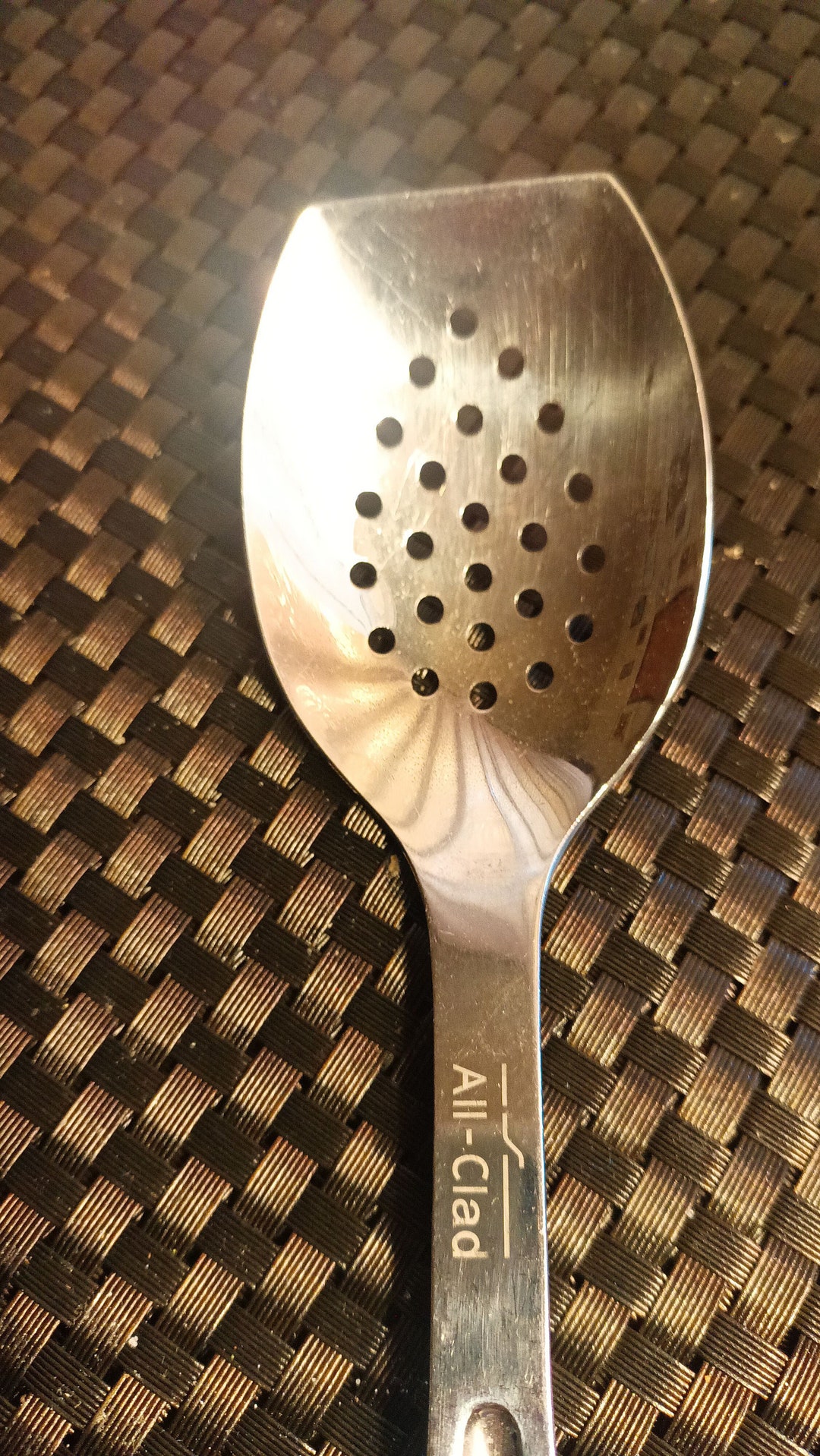 All Clad Stainless Steel Slotted Serving Spoon - Etsy