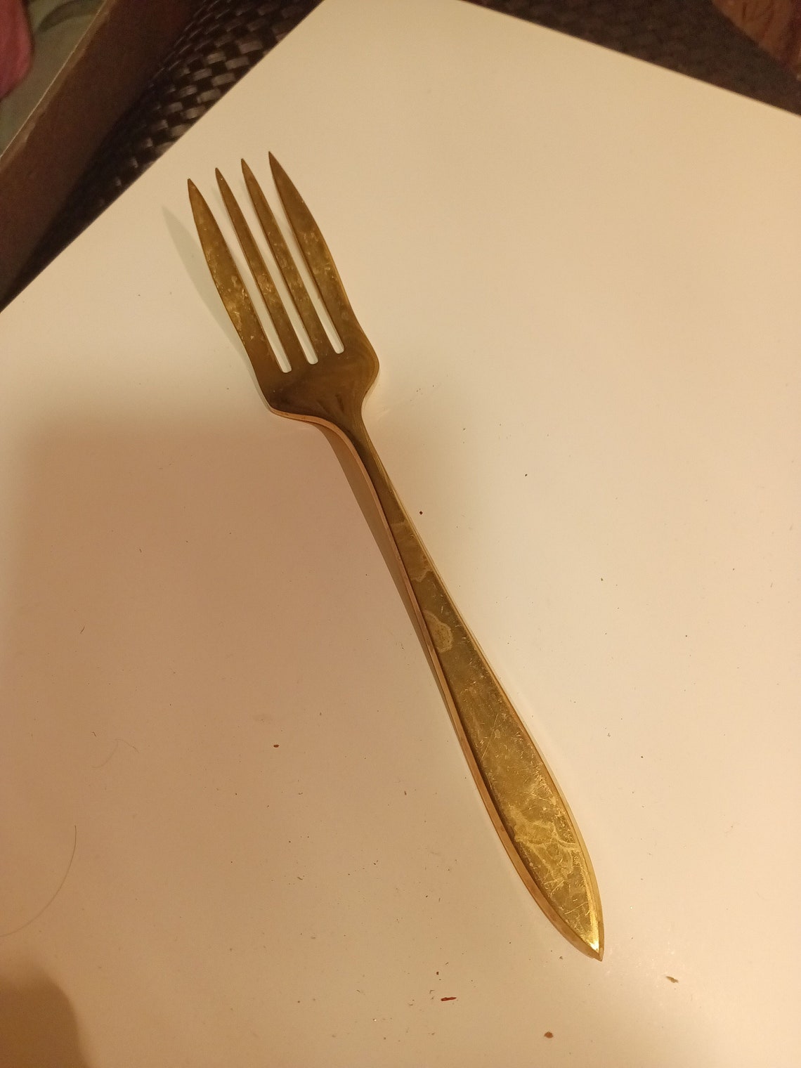 Vintage DIRIGOLD DIRILYTE GOLDWARE Flatware Meat Serving Fork - Etsy