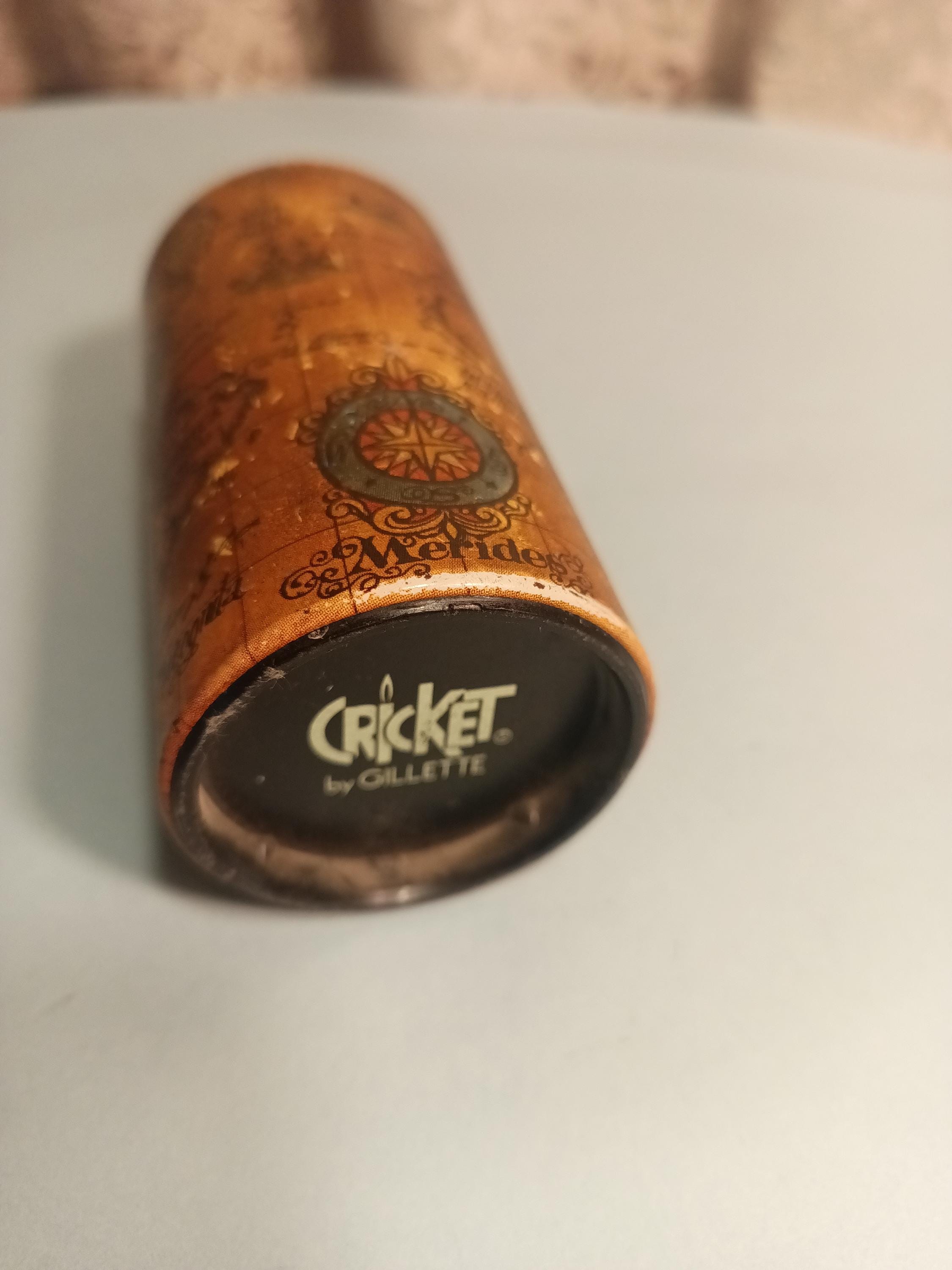 Vintage 1970's World Map Pattern CRICKET BY GILLETTE Cigarette Lighter ...