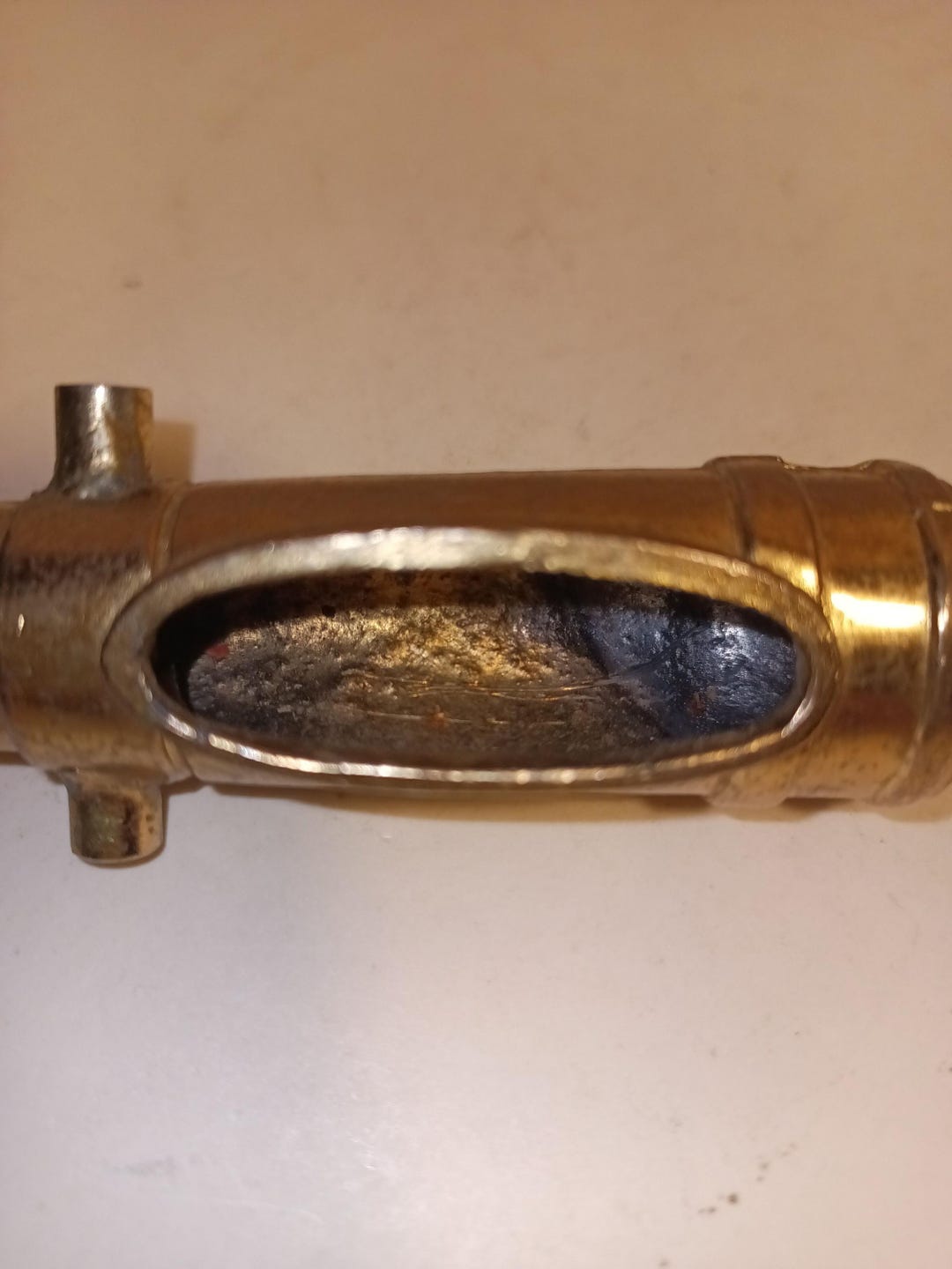 Vintage Brass Cannon With an Insert for a Cigarette Lighter (NO LIGHTER ...