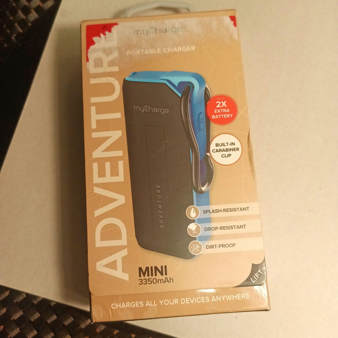 MYCHARGE Adventure Mini 3350mah Portable Charger 1.0A Output/1.0a Input ...