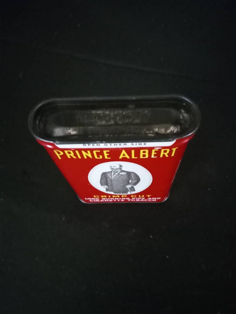 Vintage prince Albert Crimp Cut hinged Lid Cigarette & Pipe Tabacco Tin ...