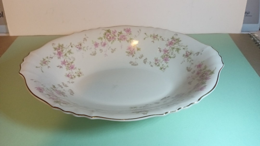 Federal Oval Shape Syracuse China Floral/gold Trim Bowl - MADE IN USA ...
