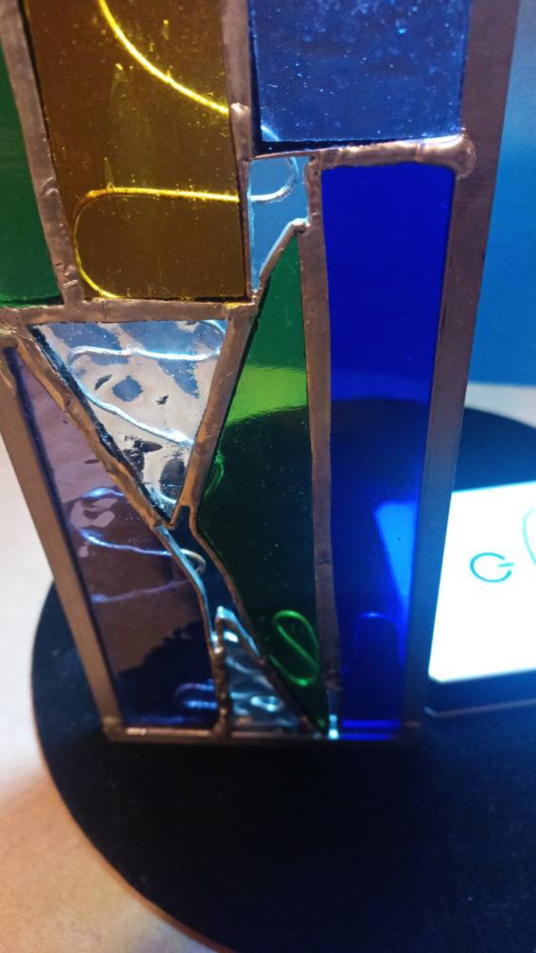 Rectangle-stained Glass/window SUNCATCHER - 11 1/4" X 3 1/2" - Etsy