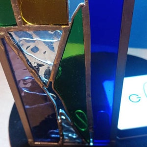 Rectangle-stained Glass/window SUNCATCHER - 11 1/4" X 3 1/2" - Etsy