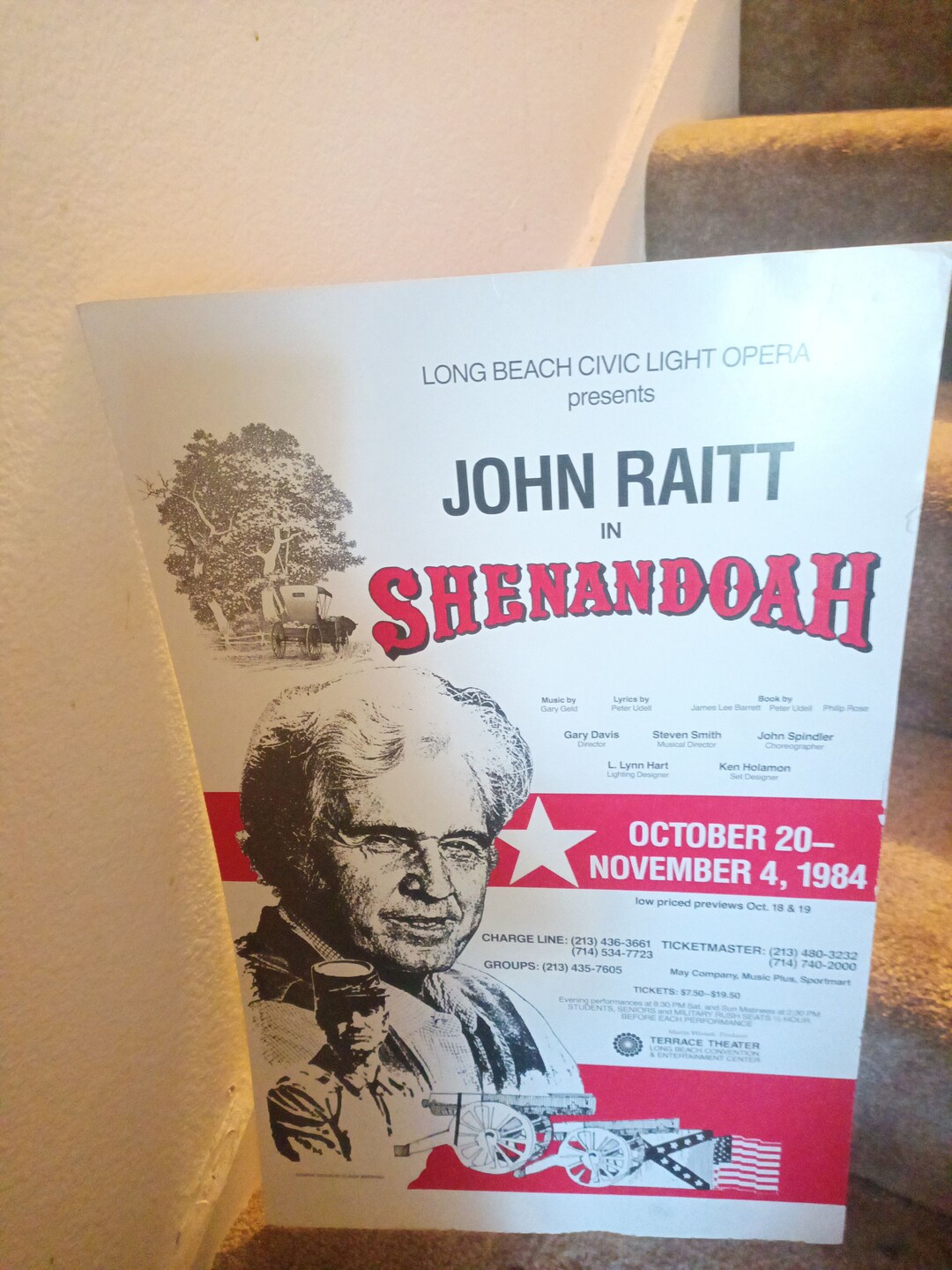 Vintage LONG BEACH Civic Light Opera Presents 1984 John Raitt IN ...