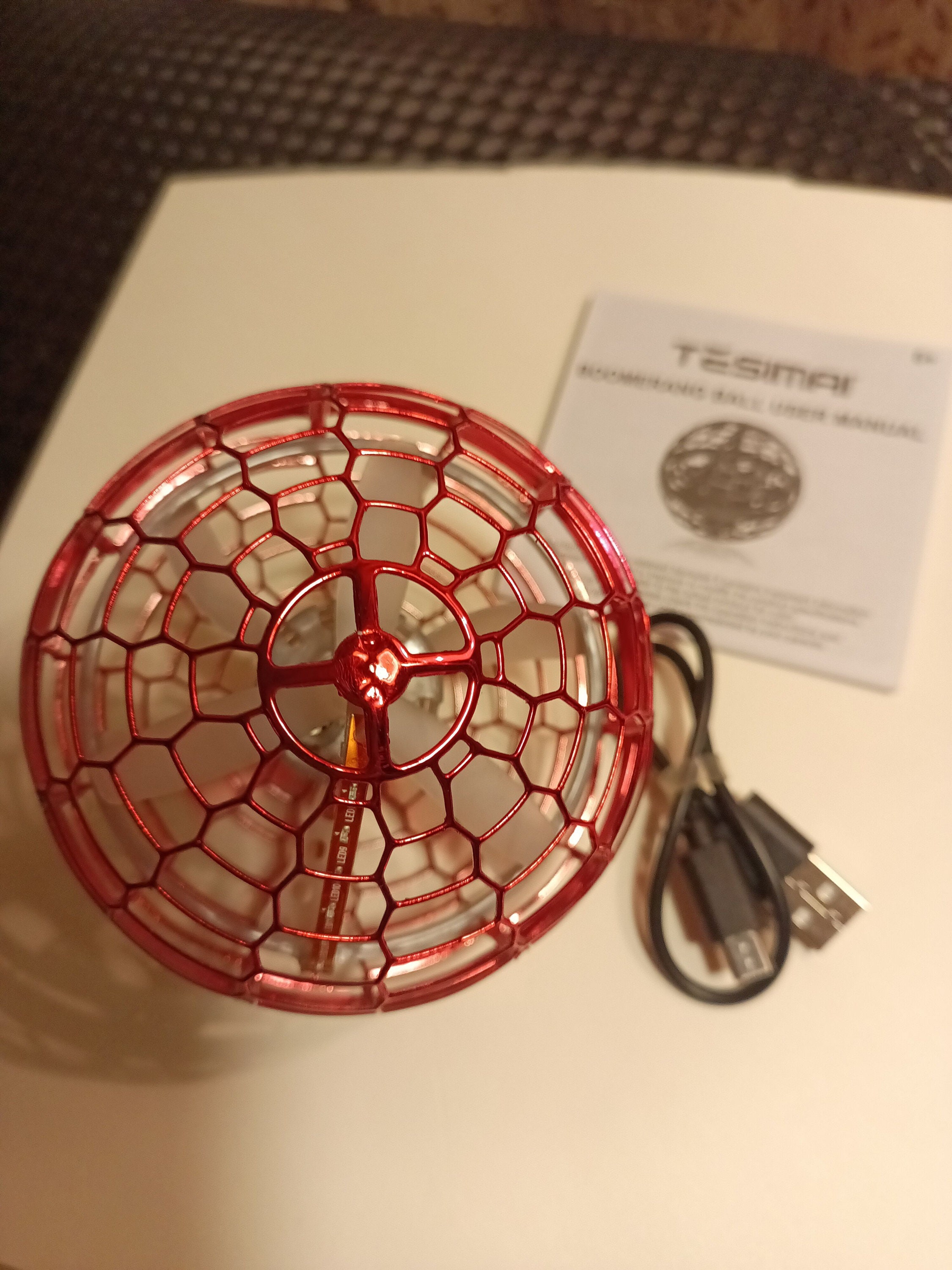 TESIMAI Flying Orb Ball Hover Orb Ball With Lights HAND CONTROL New in ...