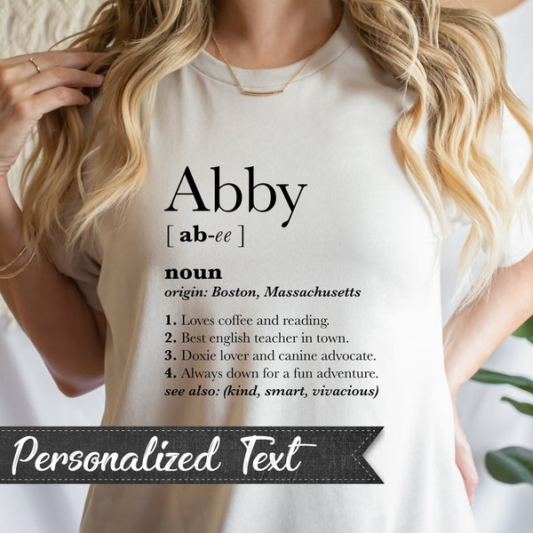 Definition Shirt - Etsy