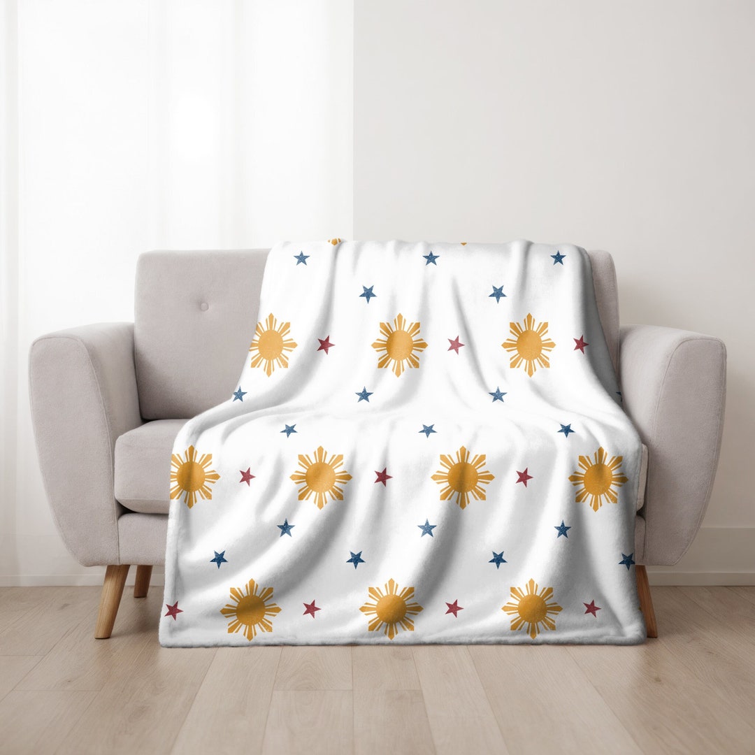 Philippine Sun Blanket, Cozy Warm Velveteen Plush Throw, Housewarming ...