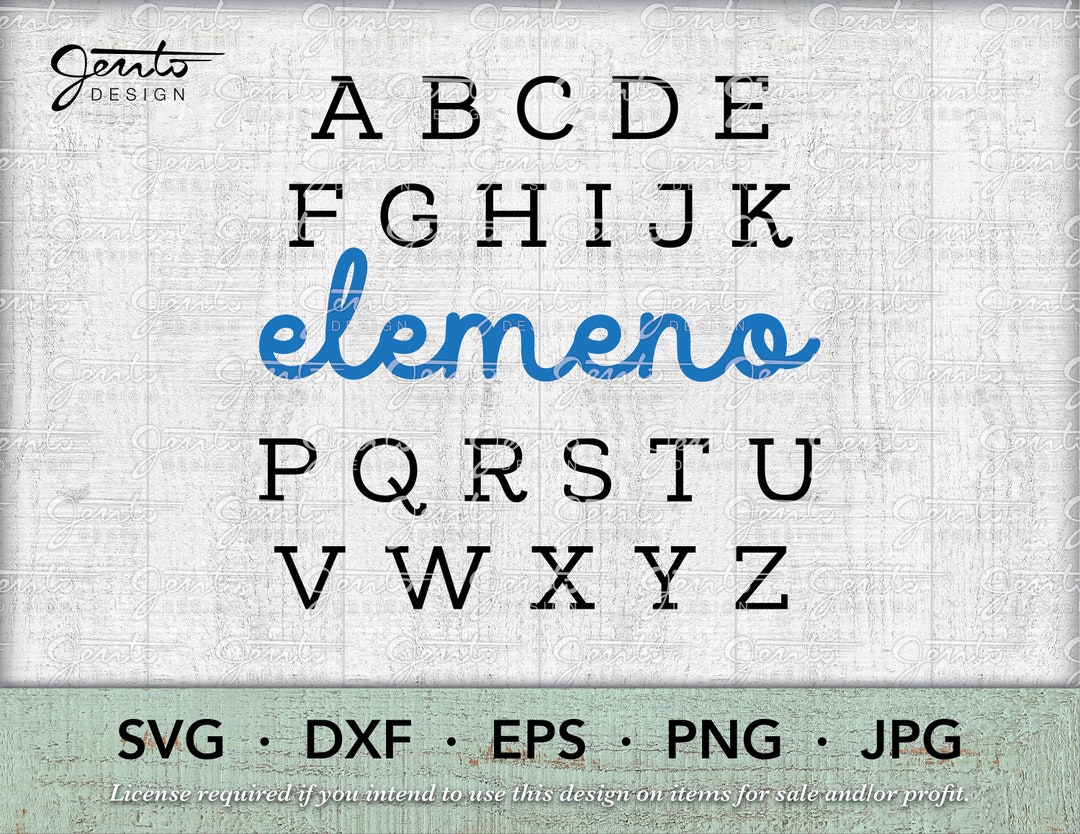 ABC Elemeno SVG Back to School Shirt Designs Digital - Etsy