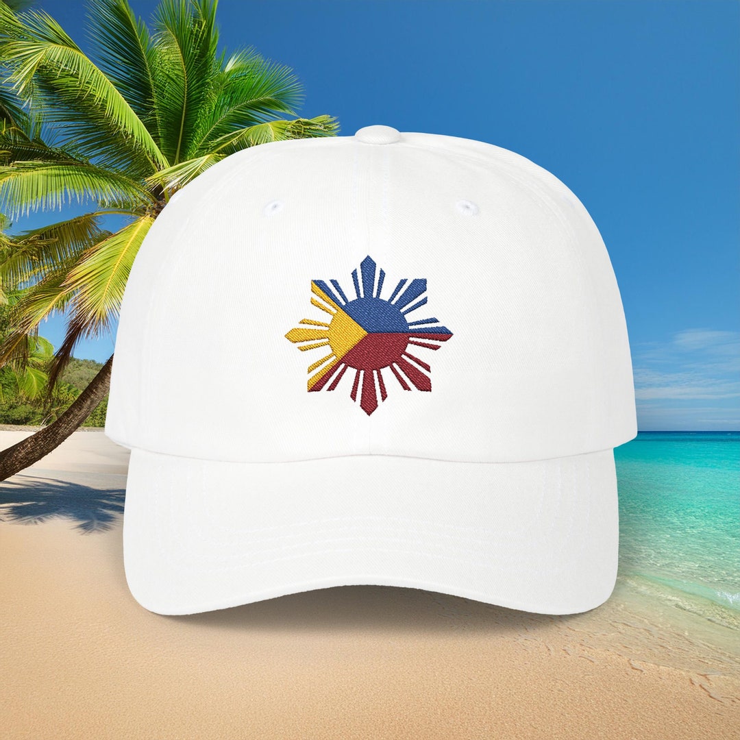 Embroidered Philippines Sun Baseball Hat, Filipino Flag Headwear Cap ...