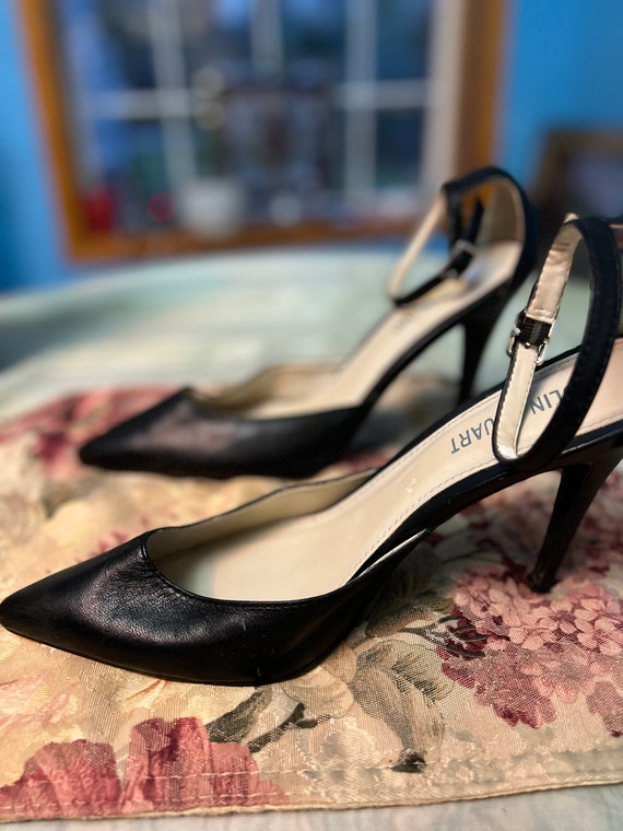 COLIN STUART Black Leather Ankle Pull On Boots Women… - Gem