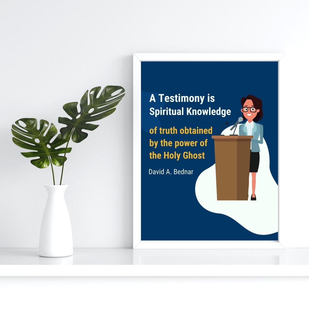 Testimony Inspirational Quote - Etsy