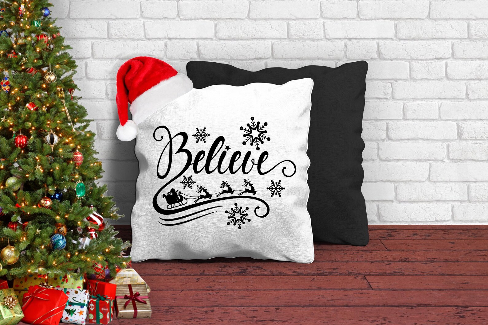 Believe Christmas Vector SVG Art | Etsy