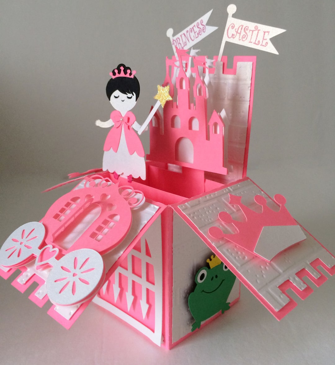 Princess Castle Card in A Box - Etsy