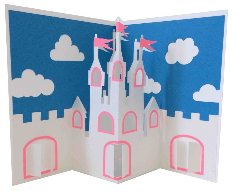 Princess Castle Pop Out Card 3D SVG - Etsy Australia