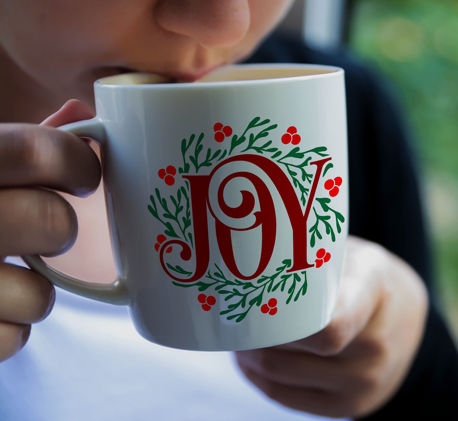 Joy Wreath Vector SVG Art - Etsy