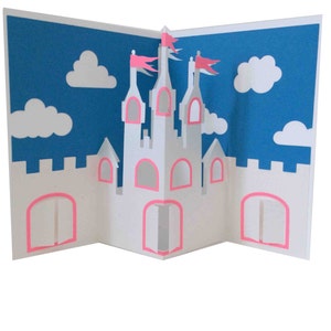 Princess Castle Pop Out Card 3D SVG - Etsy