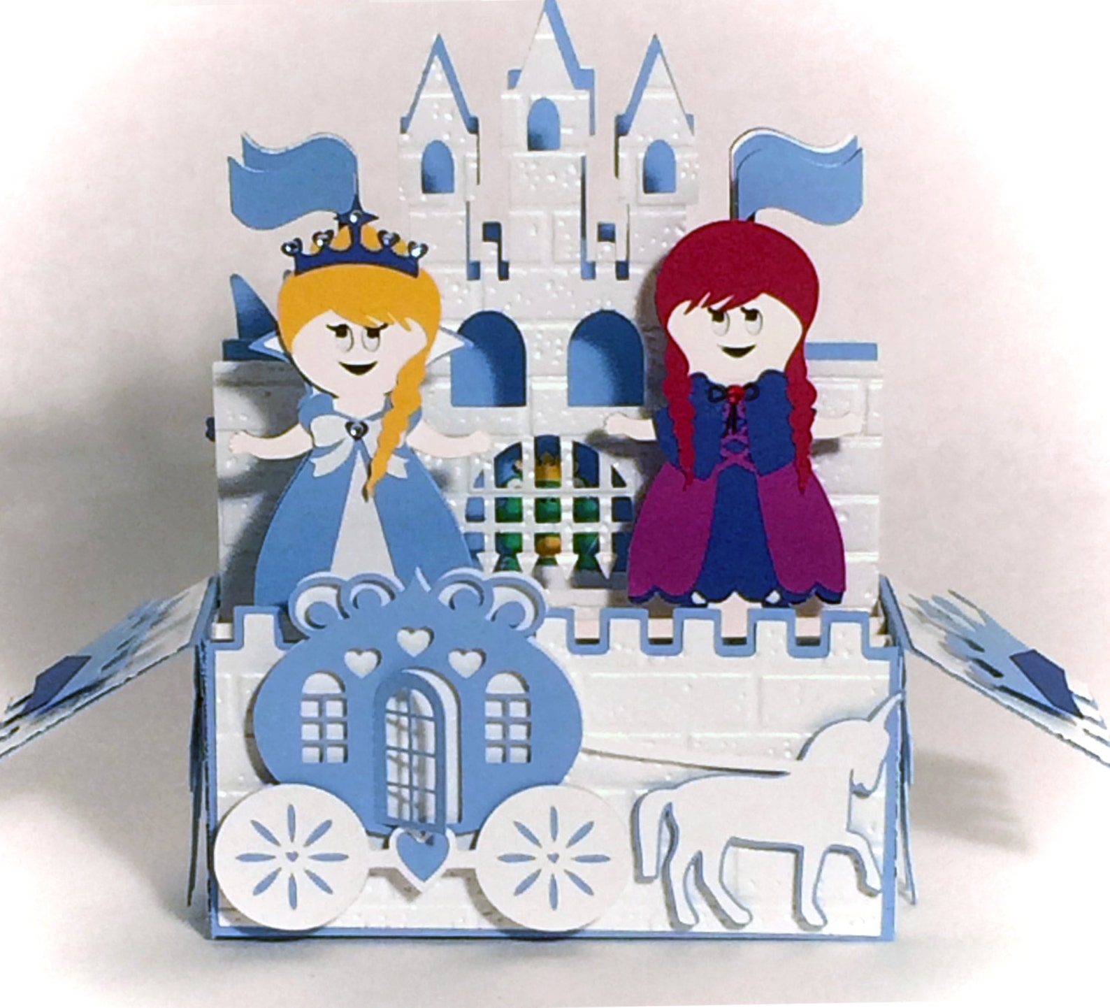 Princess Castle Card in A Box New - Etsy