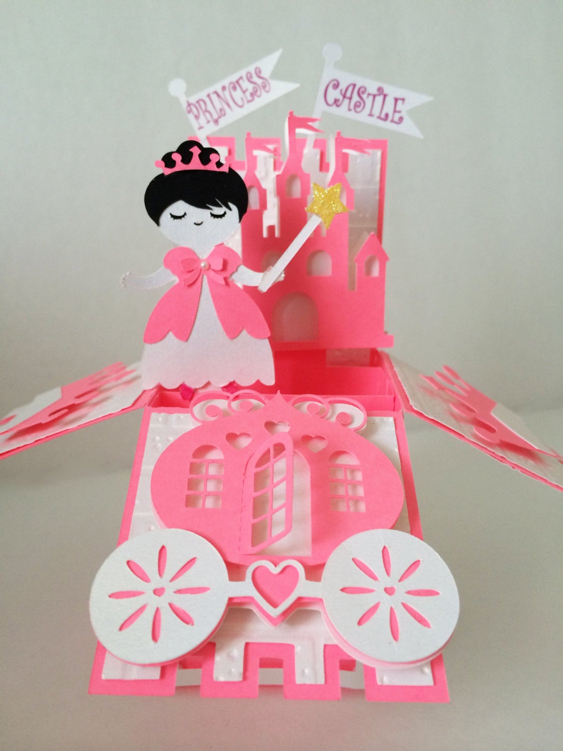 Princess Castle Card in A Box - Etsy