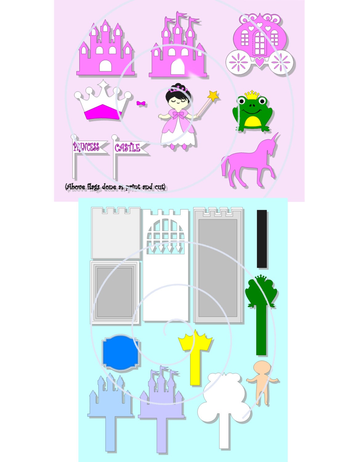 Princess Castle Card in A Box - Etsy