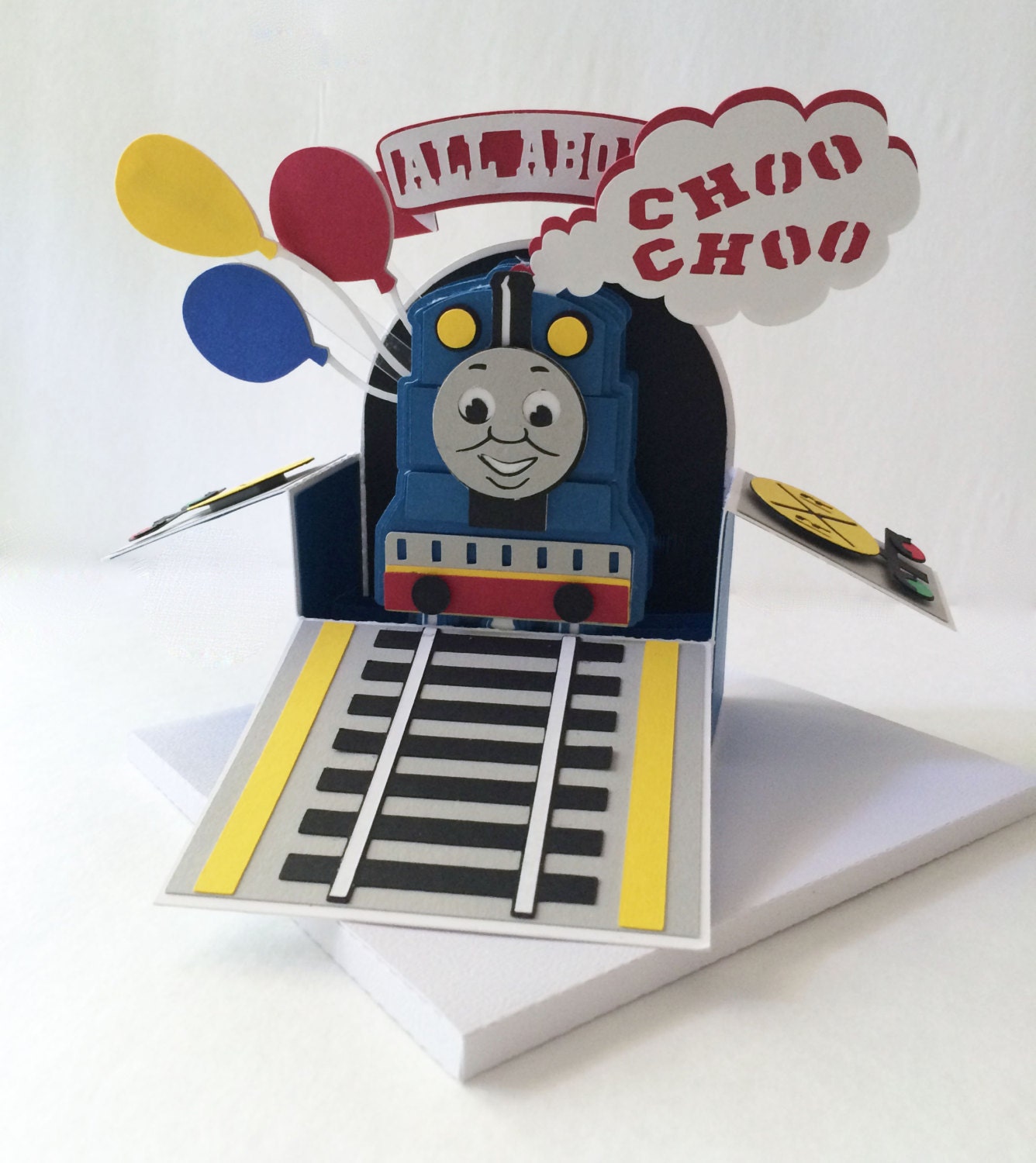 Train Card in A Box 3D SVG | Etsy UK