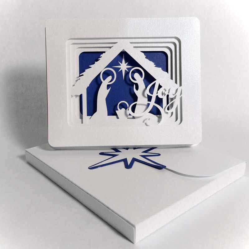 Nativity Card Svg - Etsy