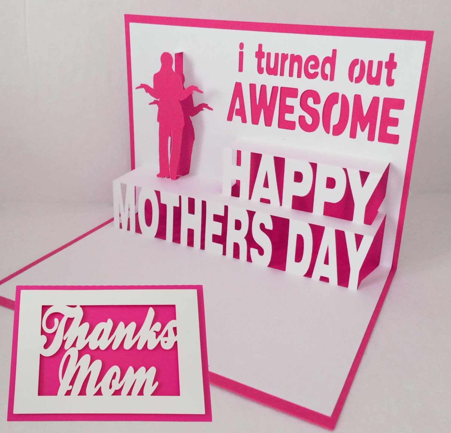 Mothers Day Pop Up Card I Turned Out Awesome | Etsy