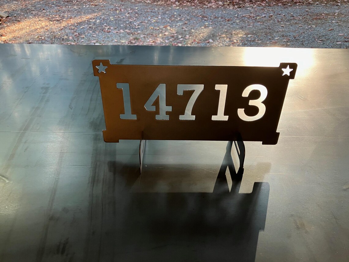 Steel Address Sign - Etsy
