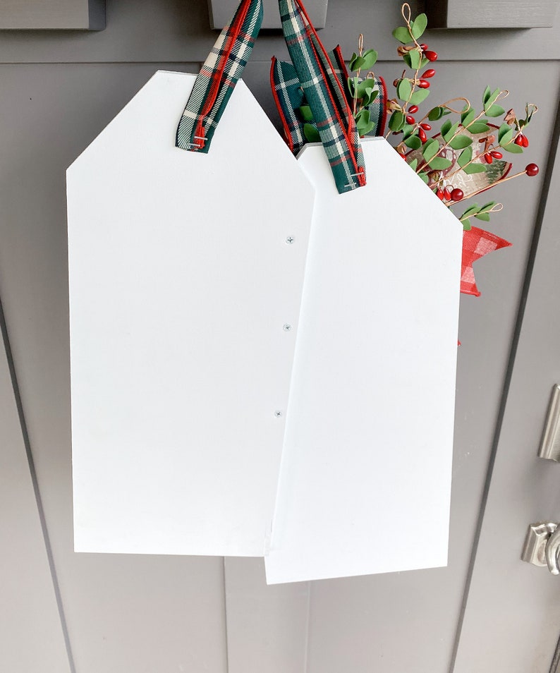 Christmas Front Door Decor Tag Door Hanger Christmas - Etsy