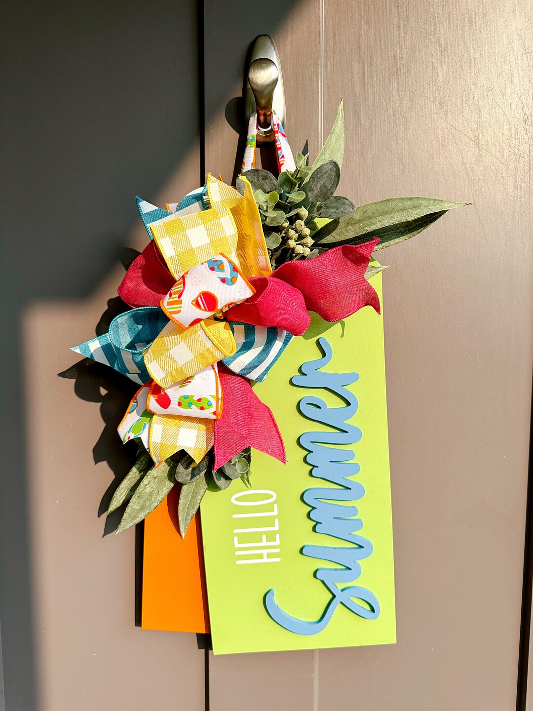 3D Lettering | Front Door Decor | Tag Door Hanger | Front Door Wreath ...
