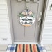 Front Door Decor | Dog | Paw Print | Round Wood Sign | Front Door ...