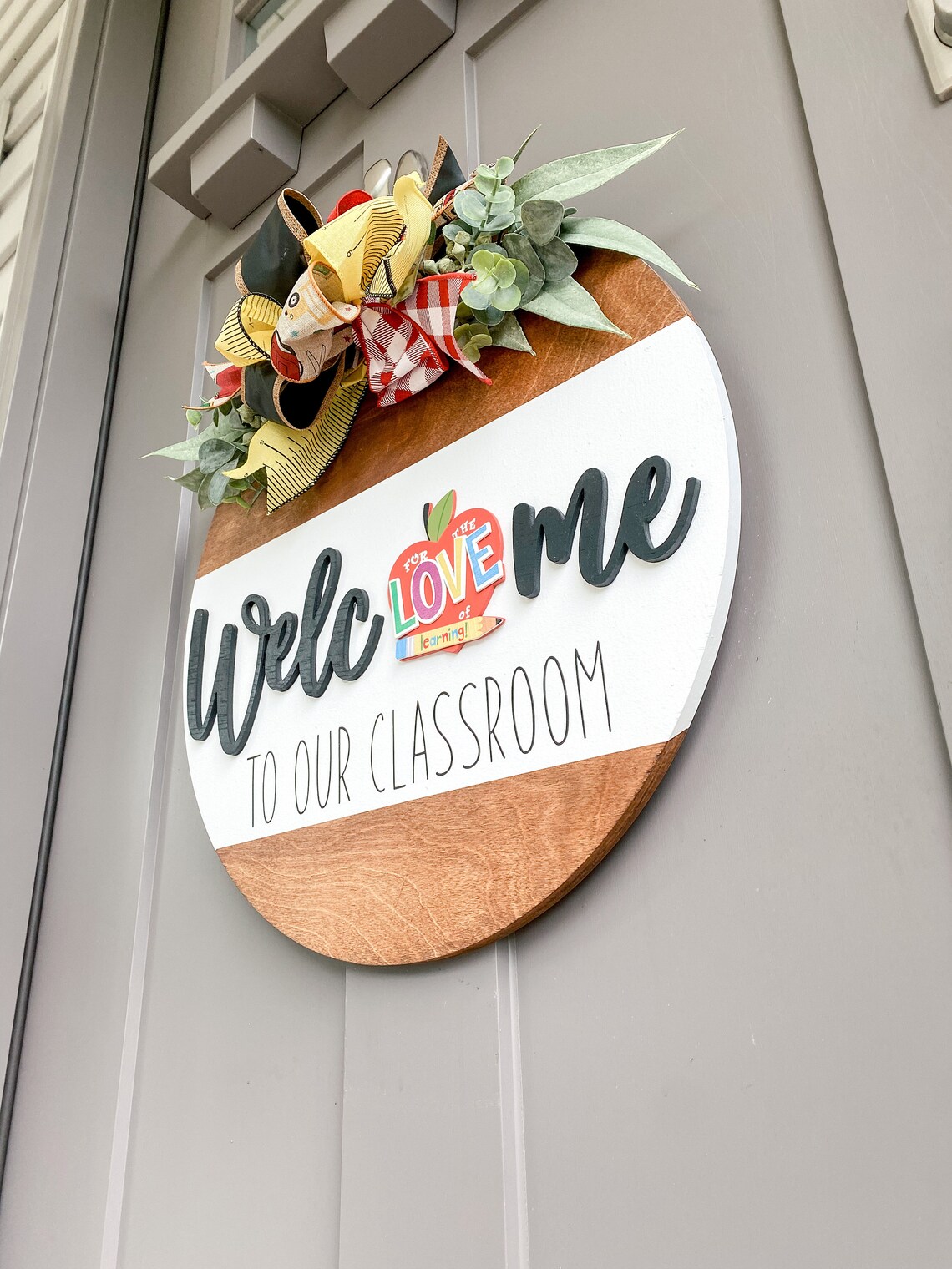 Front Door Decor Welcome to Our Classroom Door Hanger - Etsy