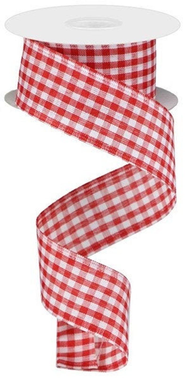 Red Gingham Ribbon Wreath Supplies Wreath Ribbon Bow - Etsy