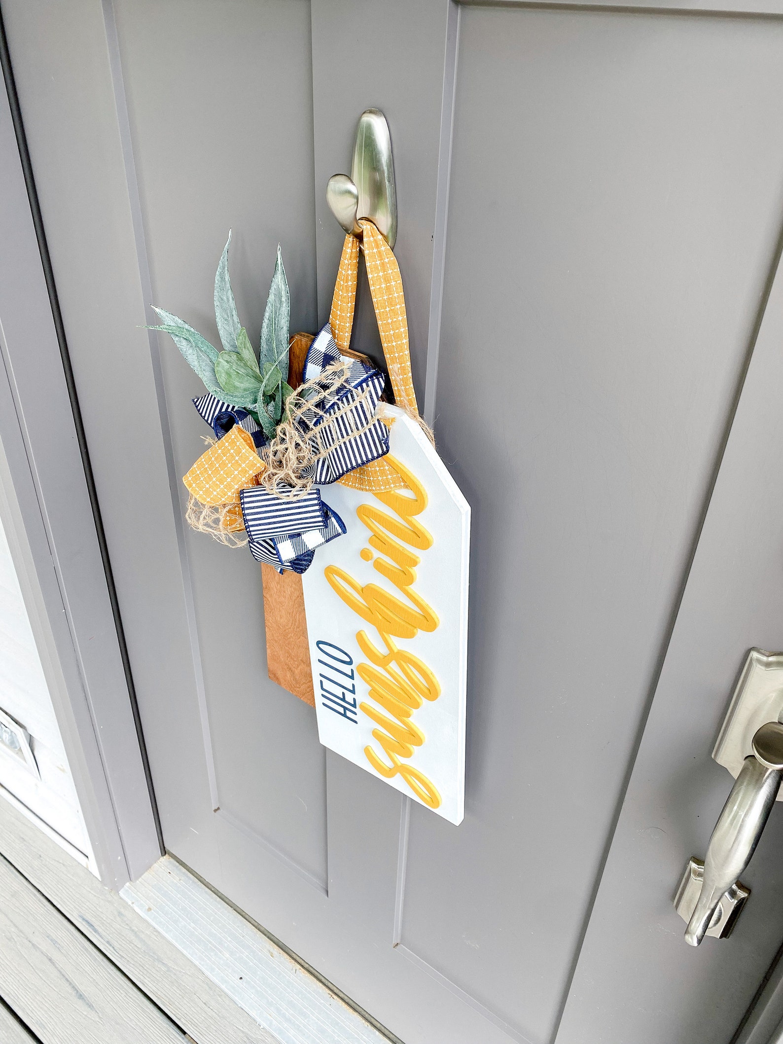 3D Lettering Front Door Decor Tag Door Hanger Front Door - Etsy