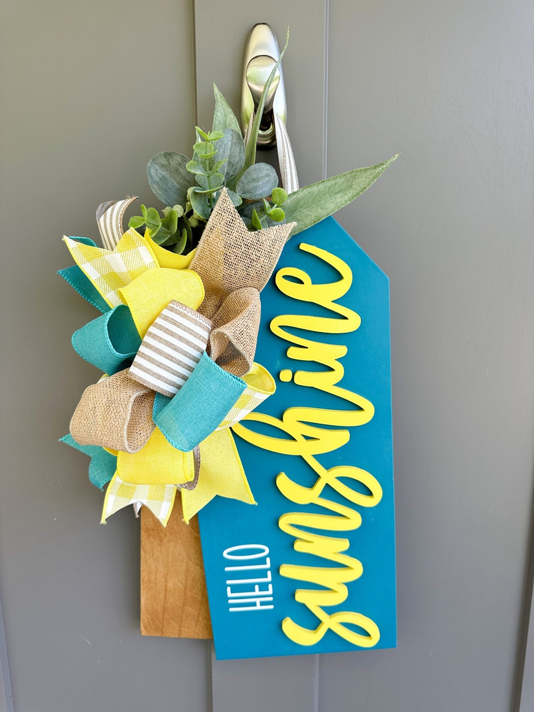 3D Lettering | Front Door Decor | Tag Door Hanger | Front Door Wreath ...