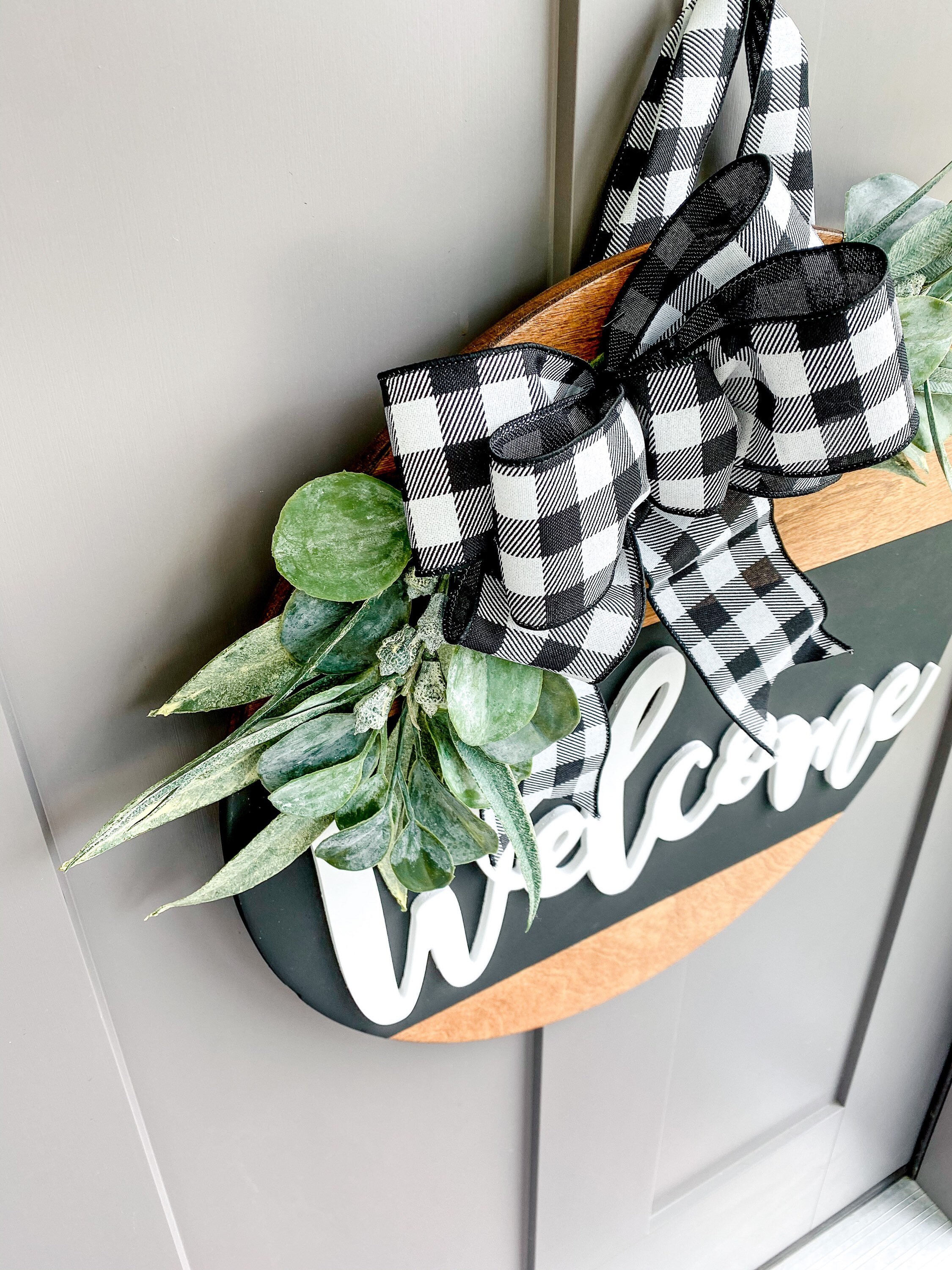 Front Door Decor Welcome Wreath Year Round Wreath Door | Etsy