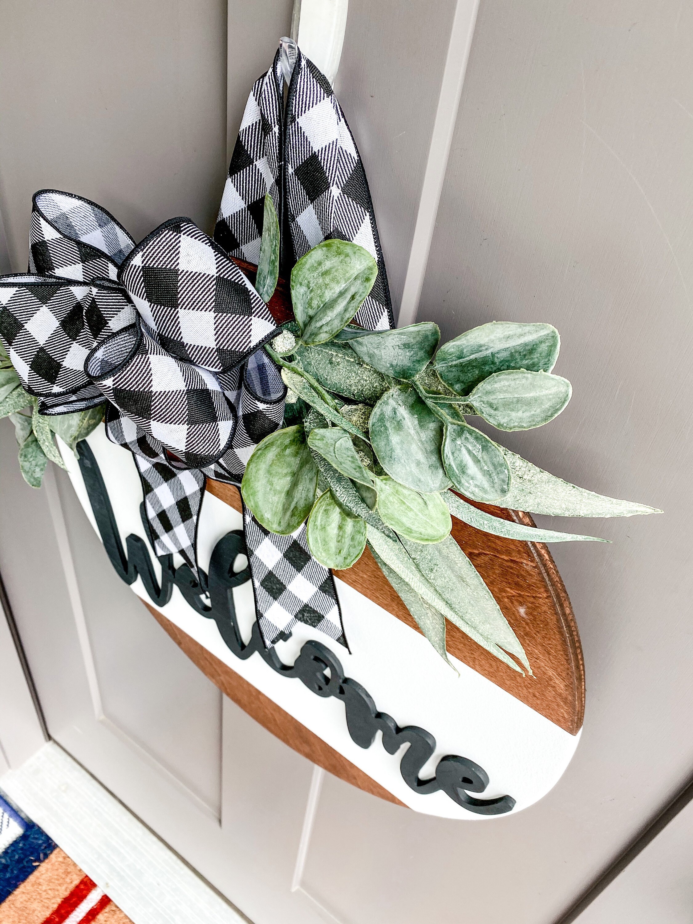 Front Door Decor Welcome Wreath Year Round Wreath Door | Etsy