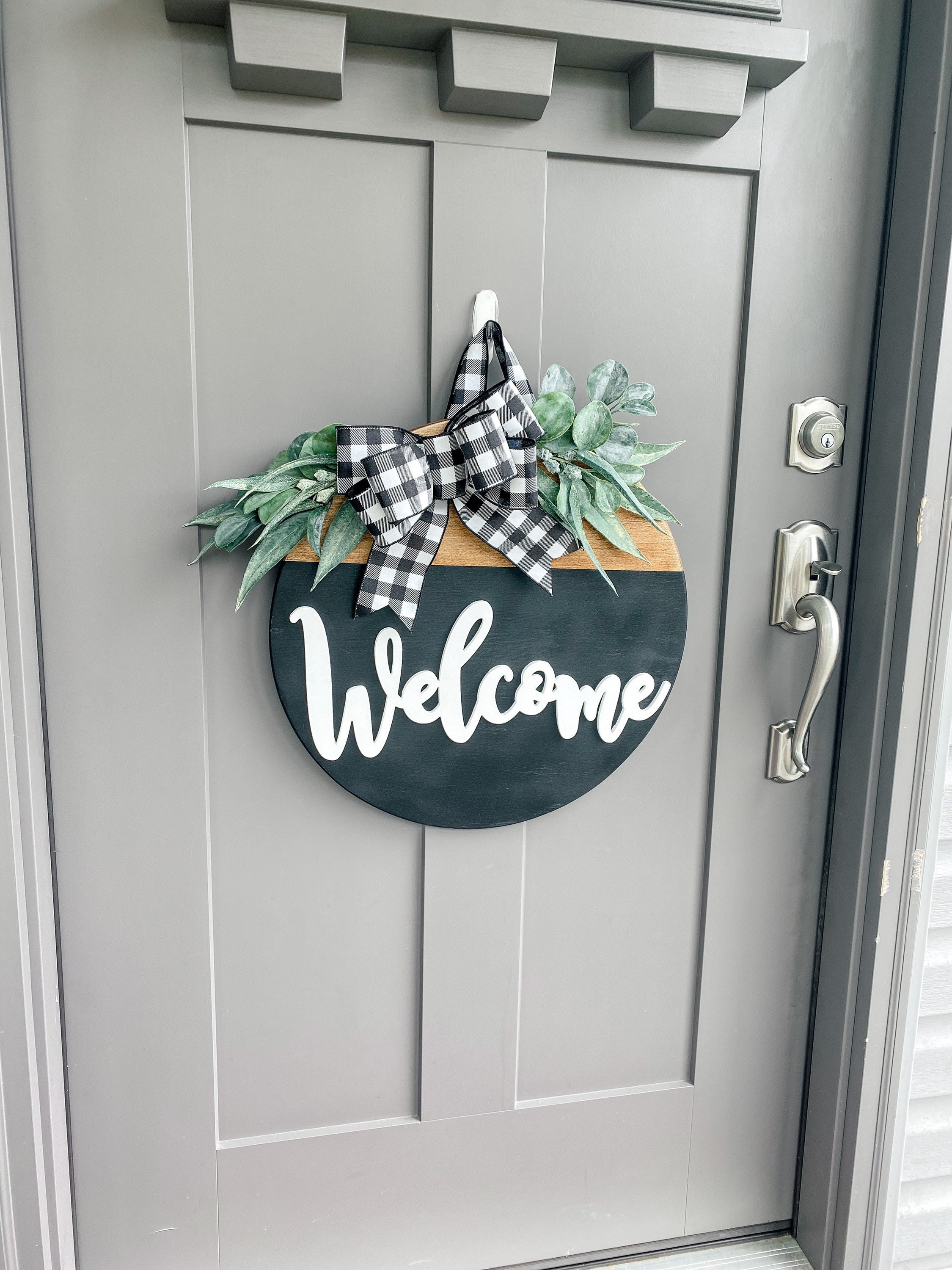 Front Door Decor Welcome Wreath Year Round Wreath Door - Etsy