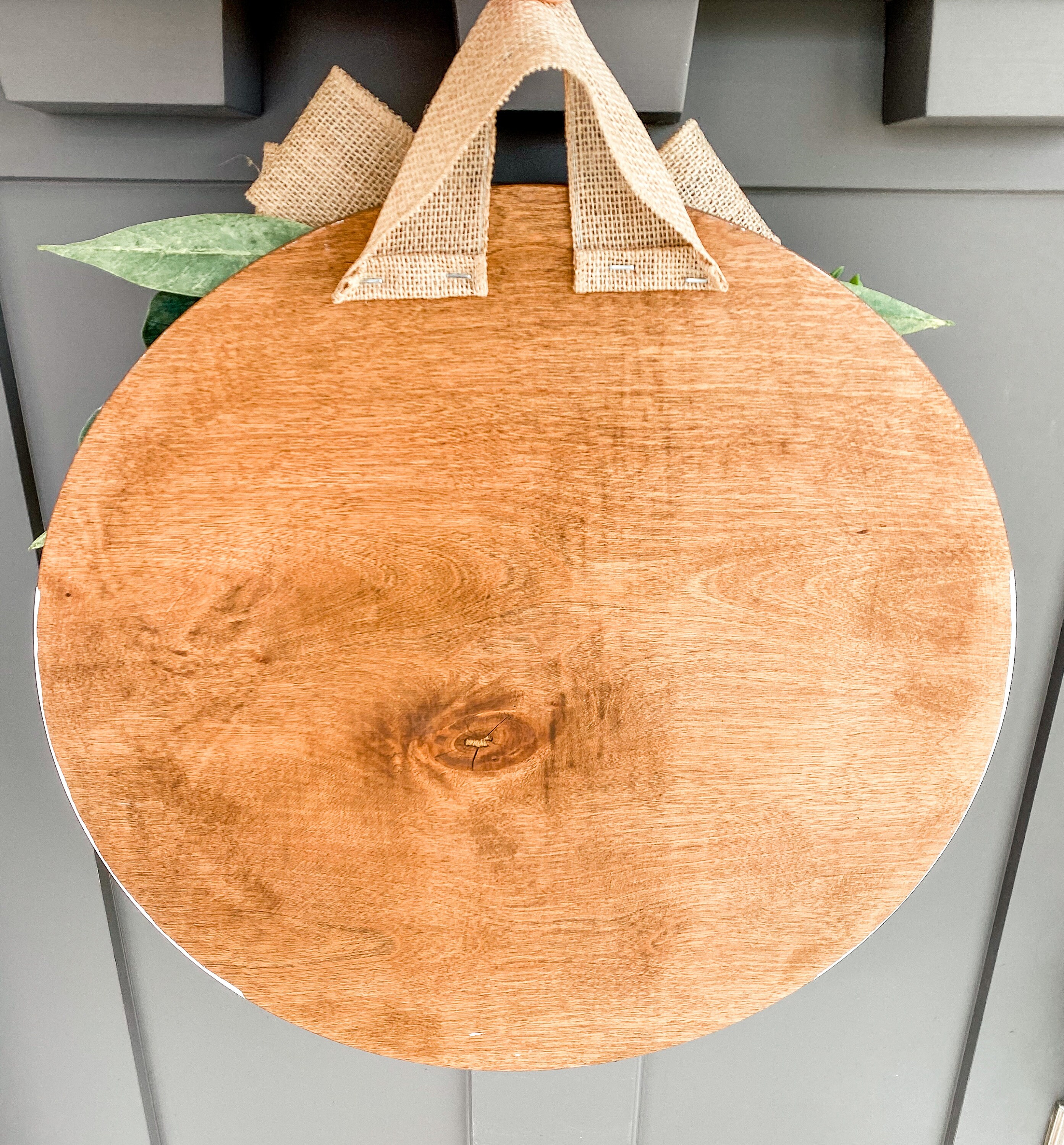 Front Door Decor Aloha Round Wood Sign Front Door Wreath | Etsy