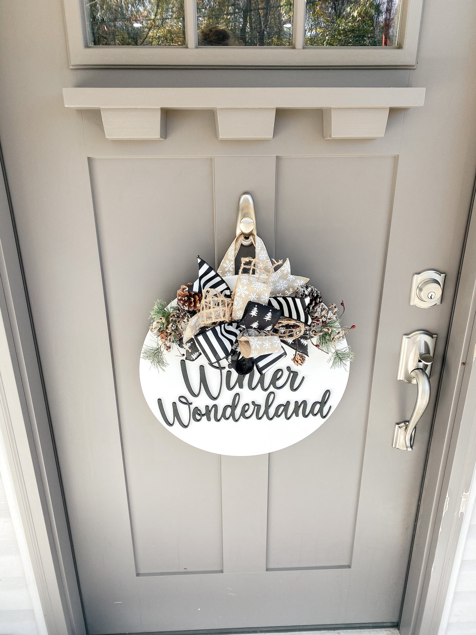 Winter Wonderland Front Door Decor Christmas Wreath - Etsy