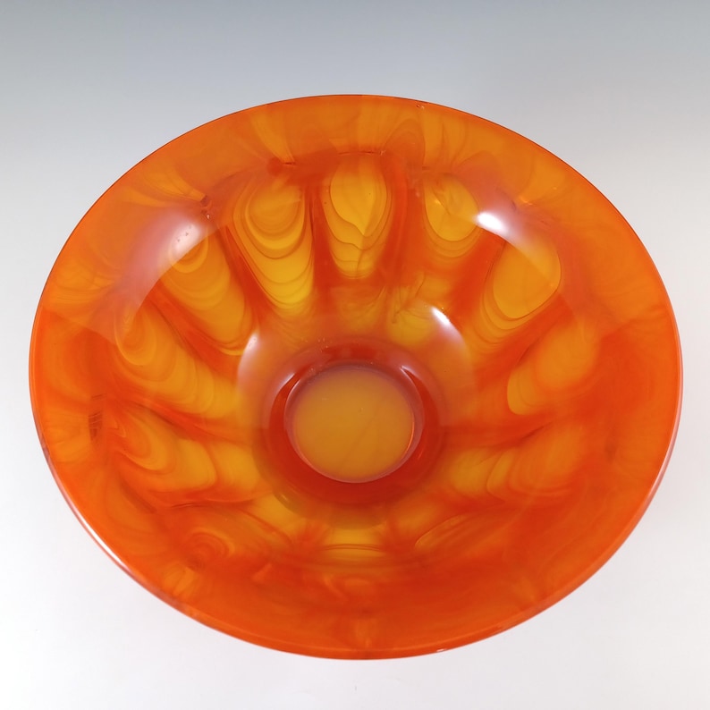 SELTENE Davidson #S696F Art Deco Orange Cloud Glasschale - Etsy Schweiz