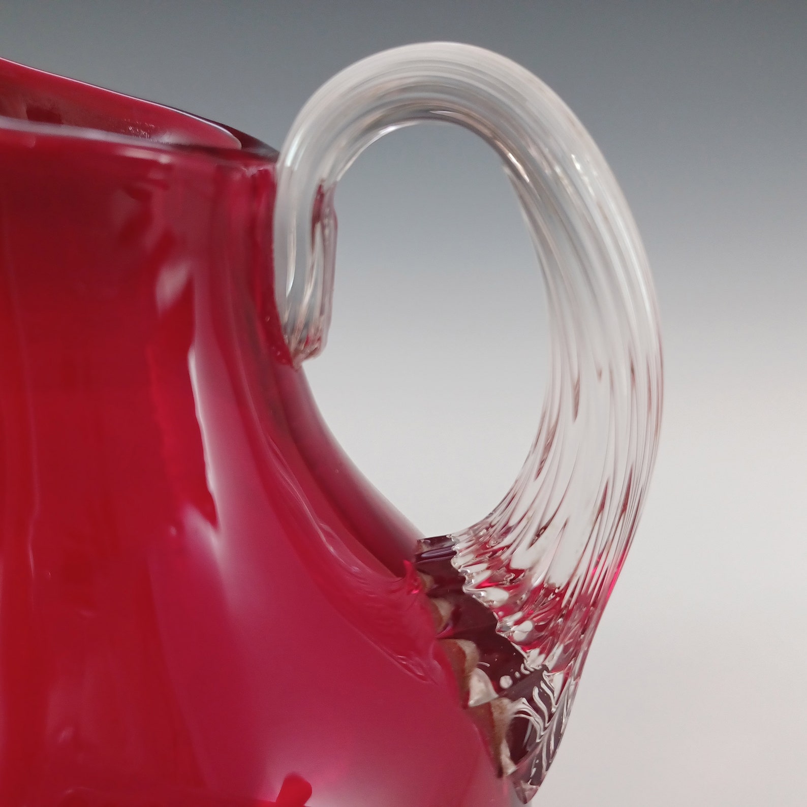 Whitefriars #9470 Vintage Ruby Red Glass 5" 'sparrow Beak' Jug - Etsy