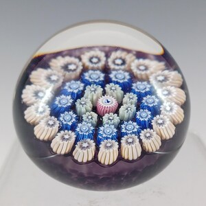 LABELLED John Deacons Purple Glass Millefiori Bird Paperweight - Etsy